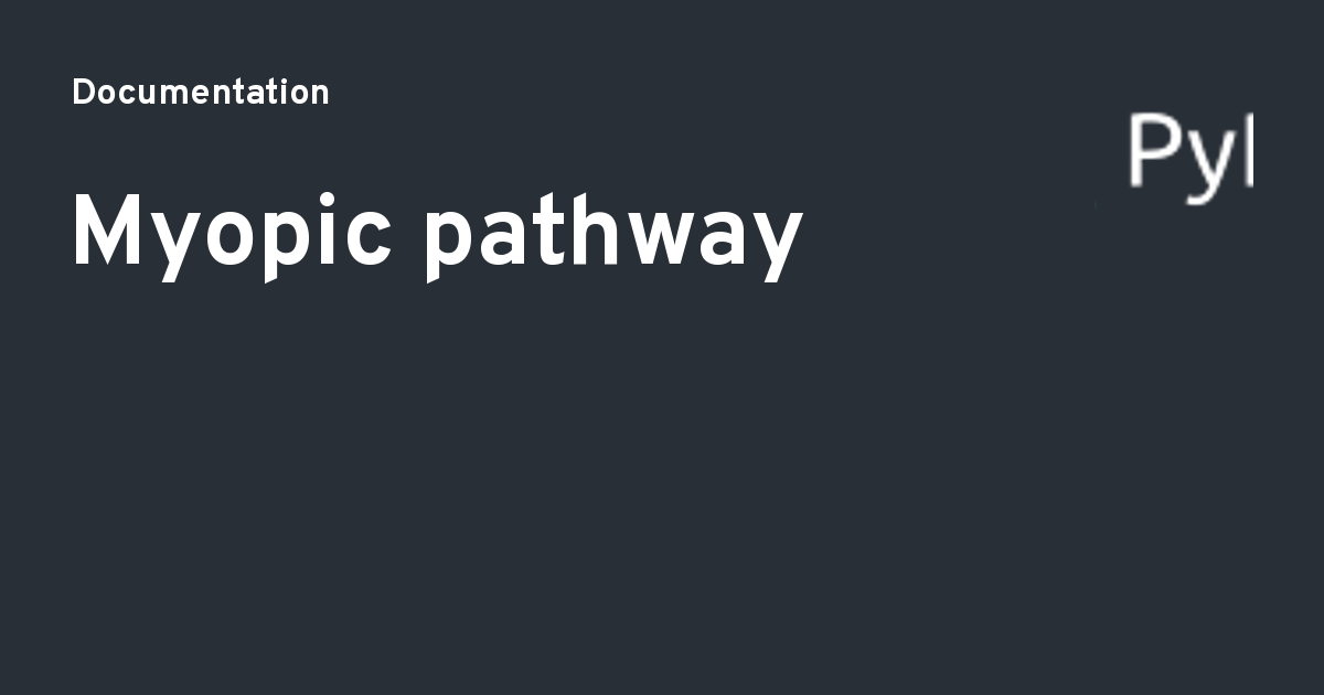 Myopic Pathway Planning - Documentation
