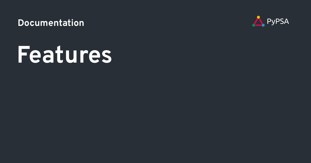 Features - Documentation